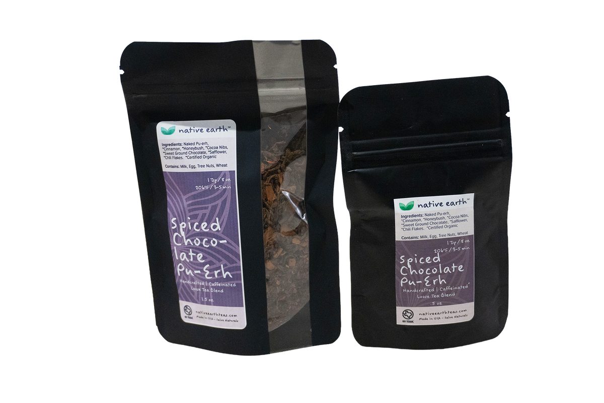 Native Earth Teas - Spiced Chocolate Pu-erh Loose Tea Blend, Organic ...